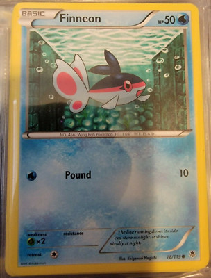 Finneon # 18/119 XY Phantom Forces Set Pokemon Trading TCG Game Cards ...