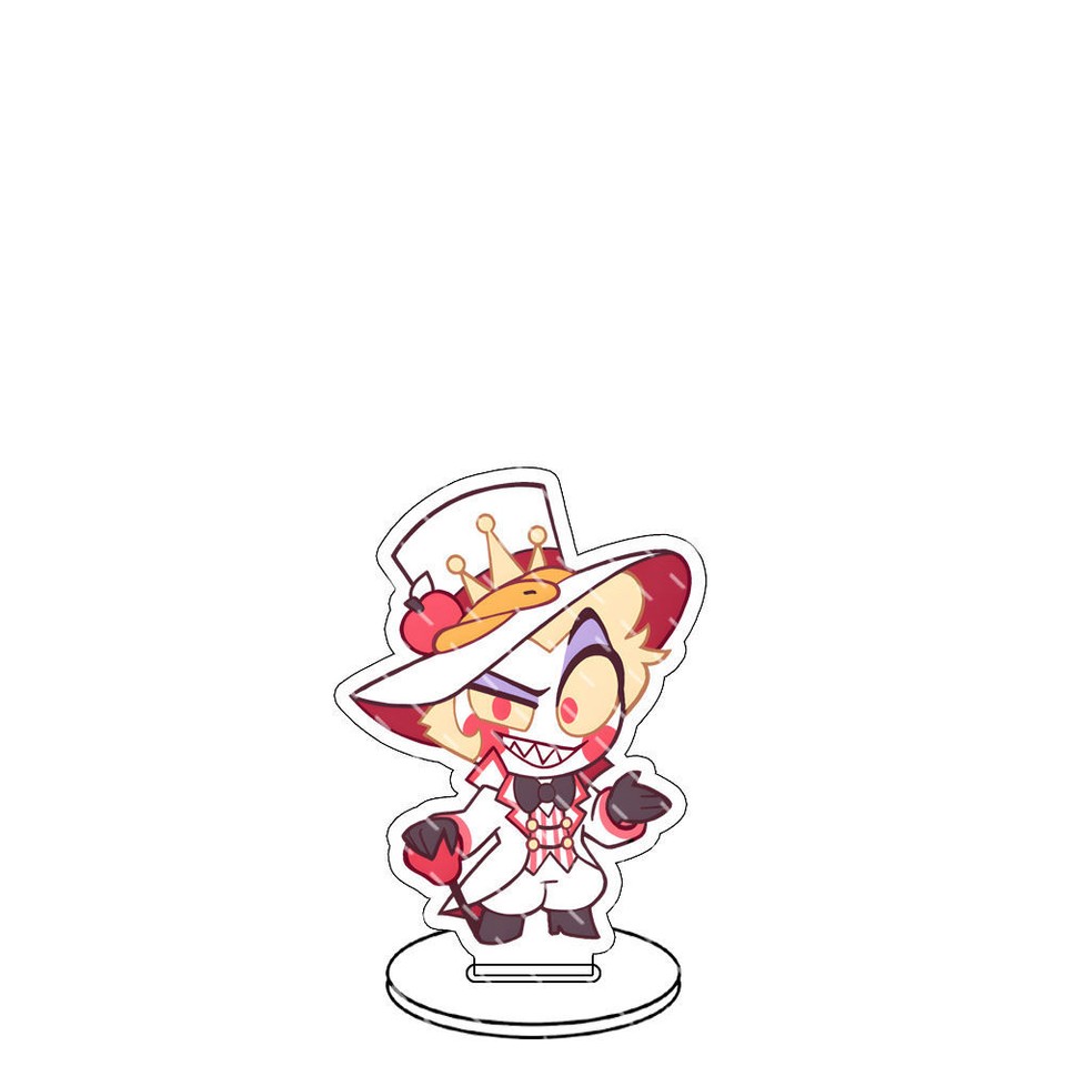 8CM Hazbin Hotel Husk Adam AD Acrylic Stand Figure Model Collection ...