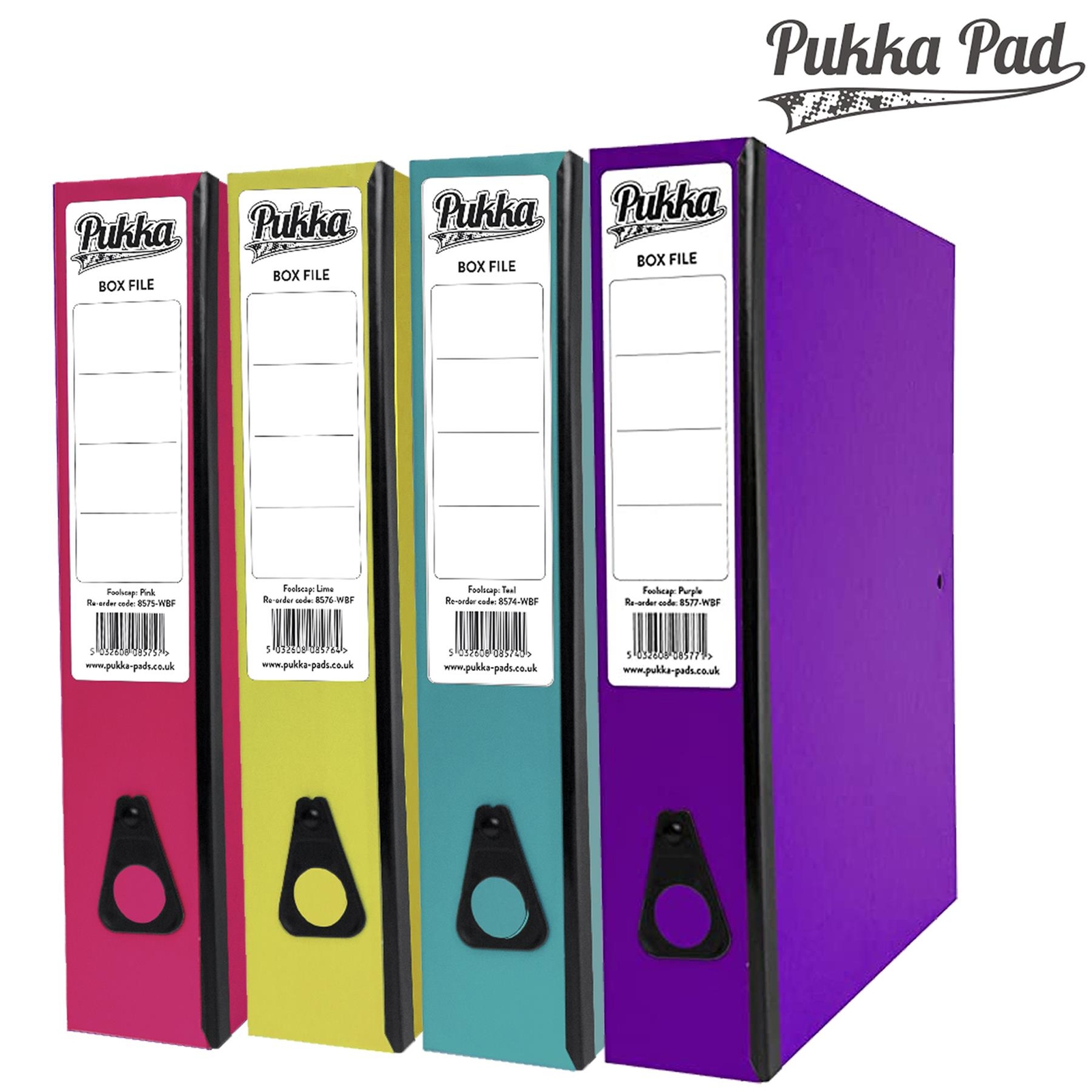 Pukka A4 Foolscap Box File Secure Document Storage With Spring Clip ...