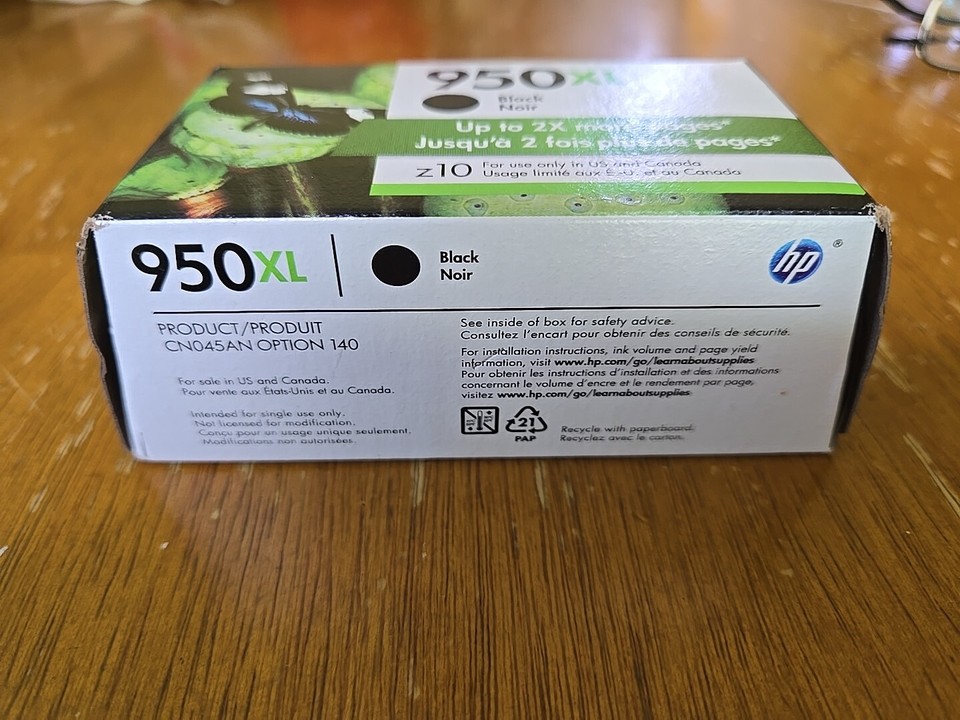Genuine HP 950XL Black Ink Officejet & Officejet Pro *Factory Sealed ...