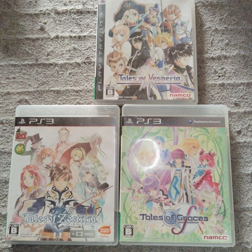 Used PS3 Tales Series 3-Game Set Tales of Vesperia, Zestiria, Graces f ...