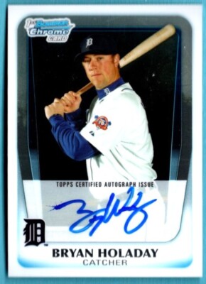 2011 Bowman Chrome Autograph Auto Bryan Holaday Card # BCP-173 | eBay