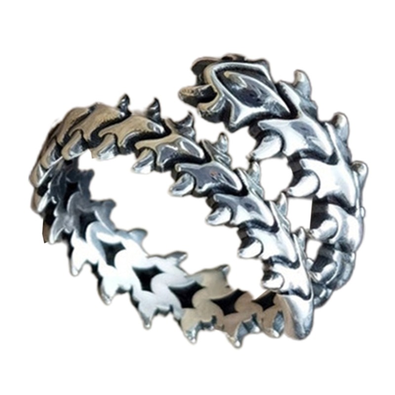 Exquisite Fish Bone Adjustable Spine Open Ring for Masquerades Party ...