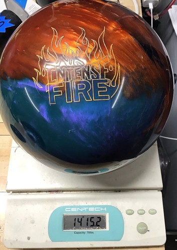 Storm Intense Fire Bowling Ball 15lb 1st Drill Fully Plugged Good ...