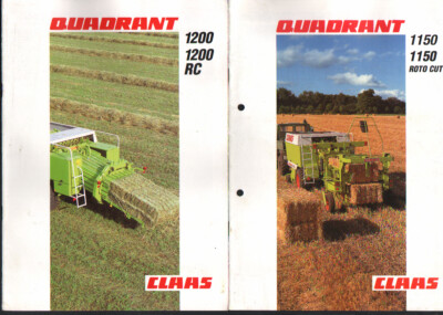 Two CLAAS Quadrant Large Square Baler Brochure Leaflets | eBay UK