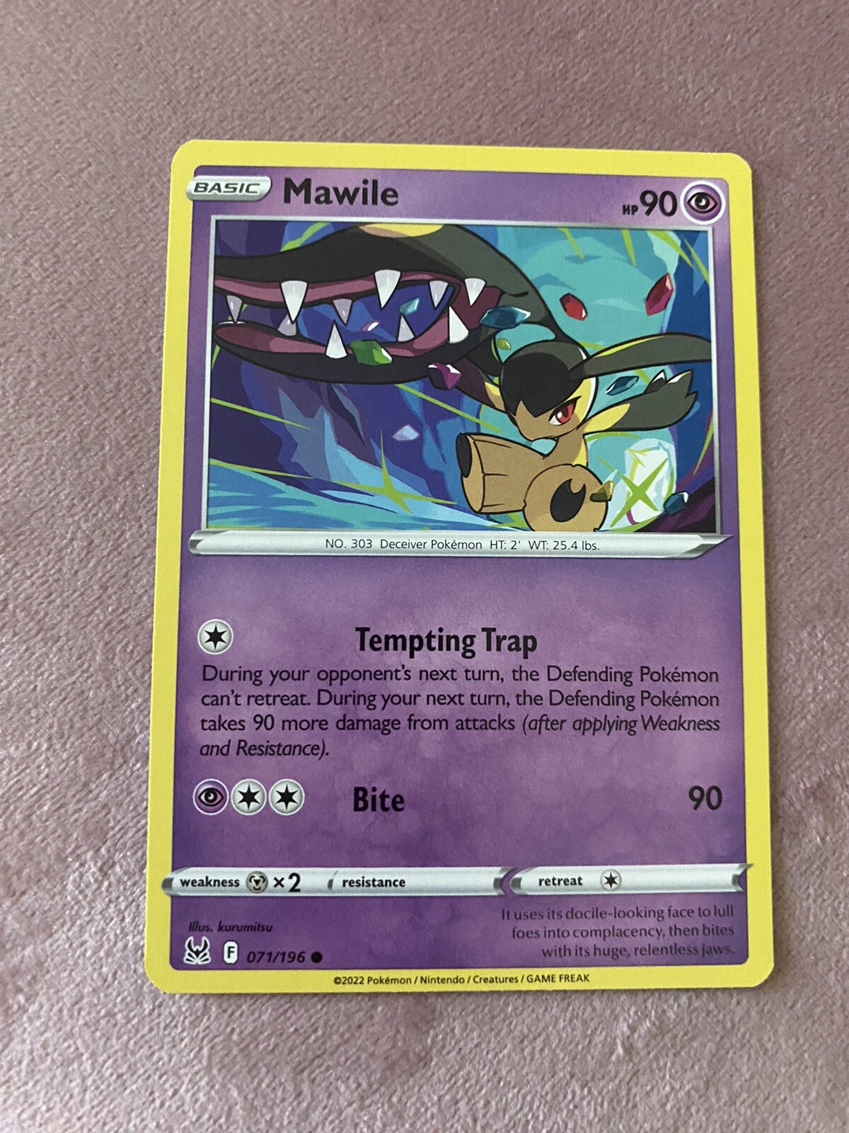 Pokemon Card 071/196 MAWILE - LOST ORIGIN - COMMON - NM | eBay