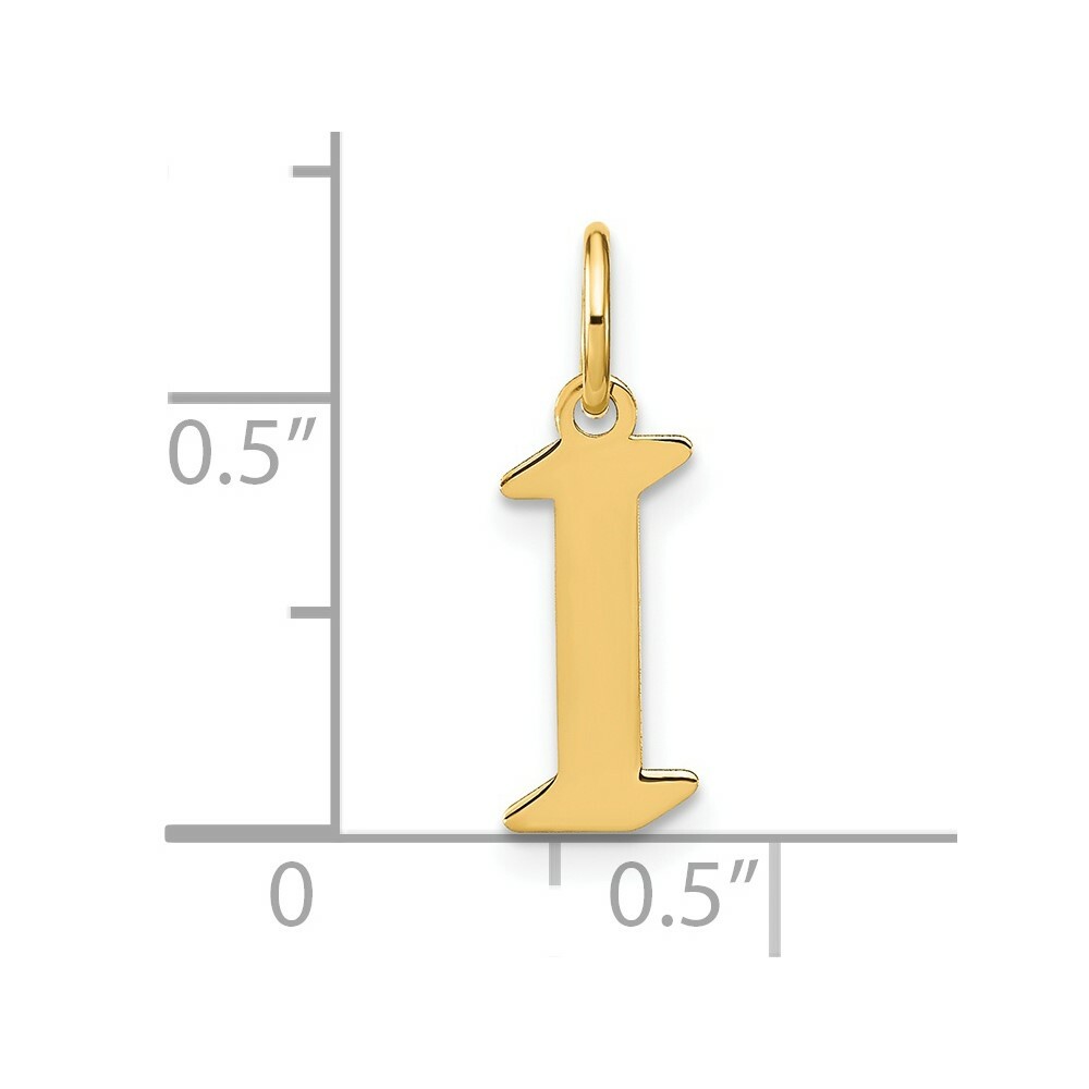 14K Yellow Gold Letter I Initial Charm XNA1335Y/I | eBay