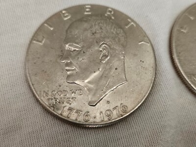 1776-1976 Eisenhower Liberty Bell Moon One Dollar US Bicentennial Coin ...