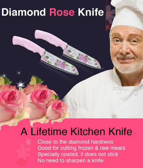 Korean Rose Kitchen Knife