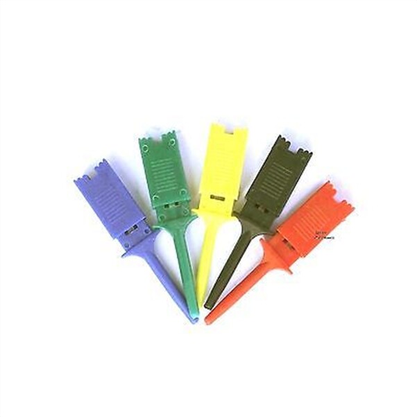 Mini Grabber Test Probe 10Pcs Multimeter For Smd 5 Color Hook Clip Ic ...