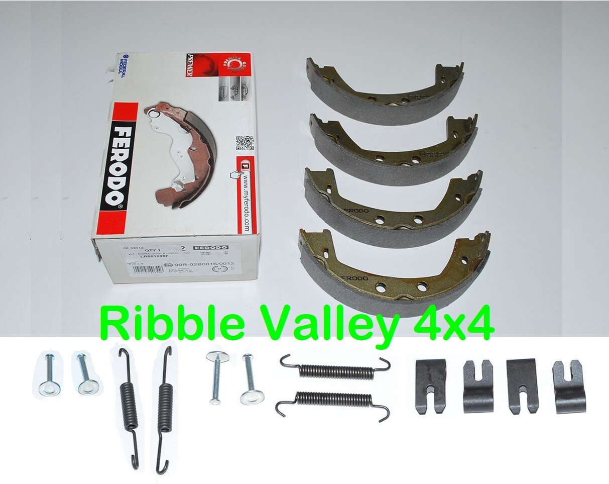 FREELANDER 2 REAR HAND BRAKE SHOES FERODO 2006-15 SHOE SET FITTING KIT ...