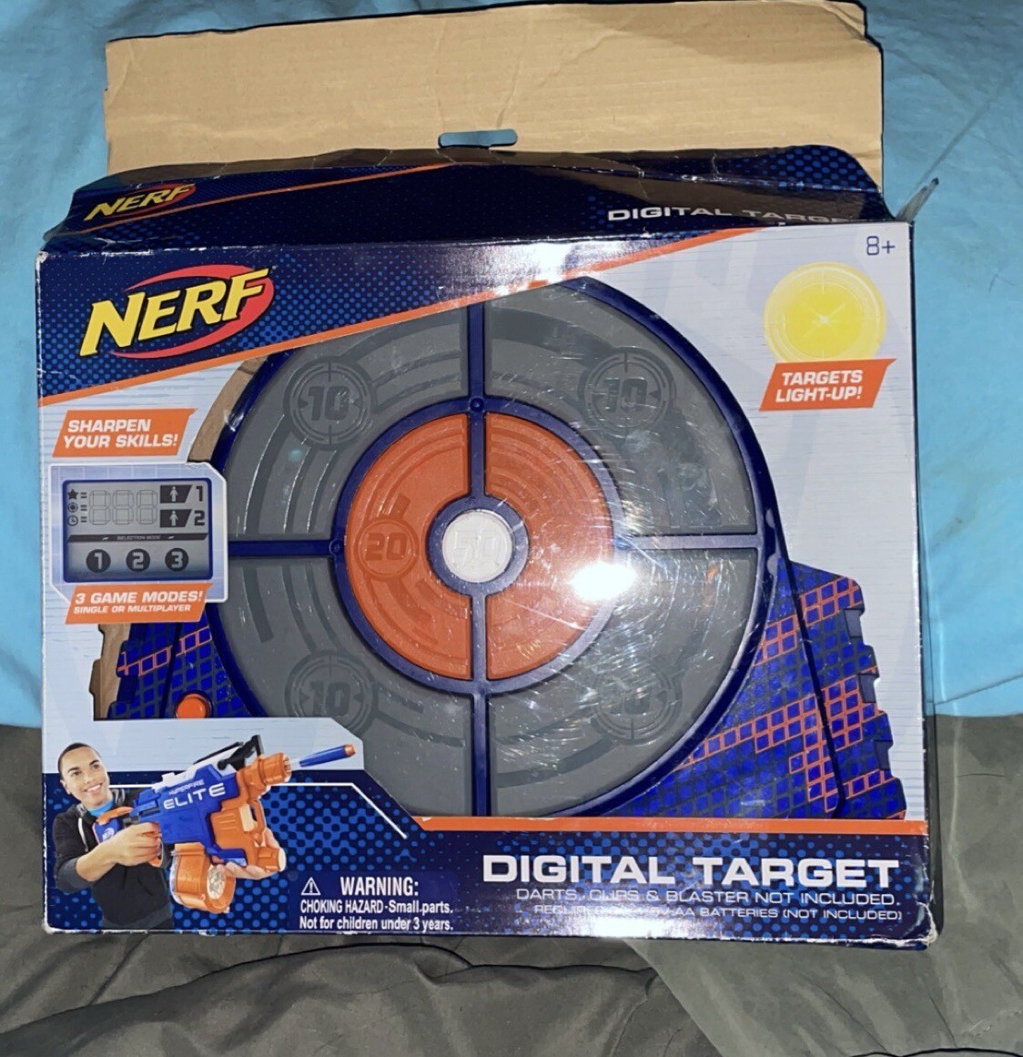 NERF Digital Target And Light Up Target Bullseye New Open Box | eBay