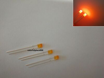 1000pcs 2x3x4mm Orange Diffused Rectangle 2x3x4 mm Rectangular LED ...