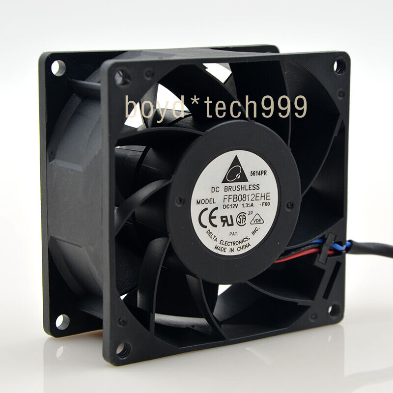 Delta 8CM 80MM FFB0812EHE 8038 12V 1.35A Need double ball bearing fan ...