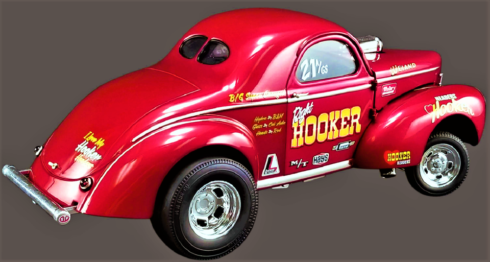 Hot Rod Rat Race Car w/55Chevy57 Corvette V8Dragster1 18Built Model24 ...