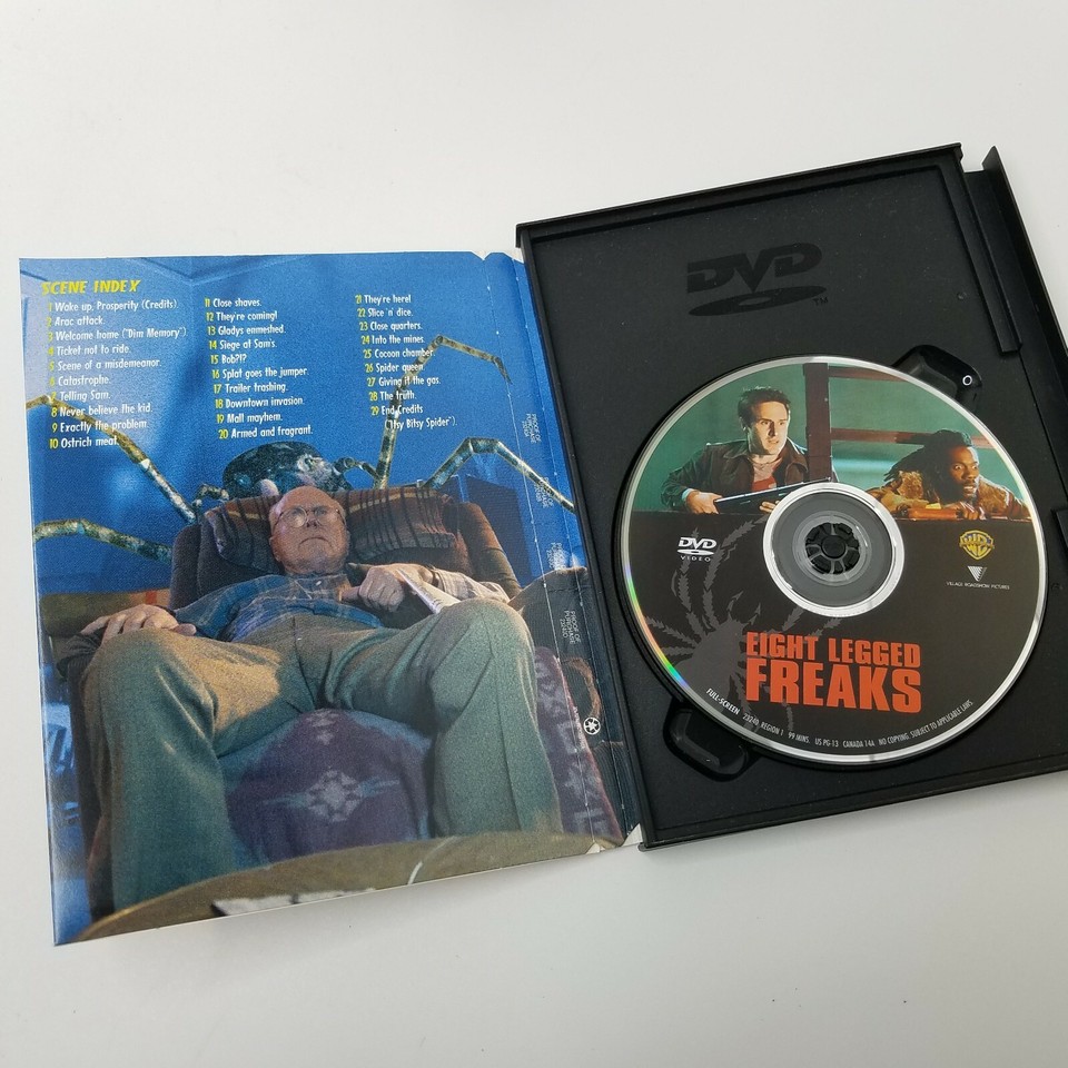 Eight Legged Freaks (DVD, 2002, Full Frame) David Arquette, Kari Wuhrer ...
