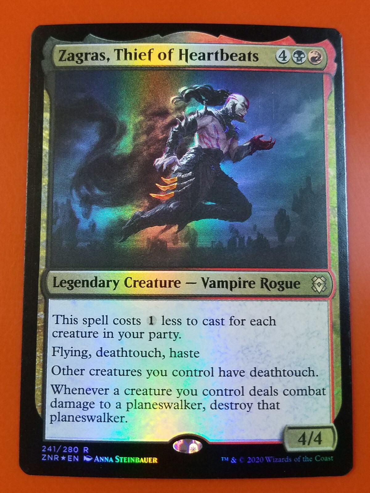 1x Zagras, Thief of Heartbeats | FOIL | Zendikar Rising | MTG Magic ...