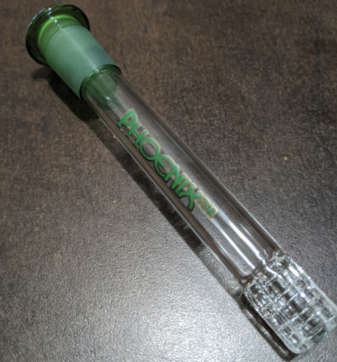 4" Inch 18mm/14mm Downstem Glass Slide Green MATRIX Perc Diffuser | eBay