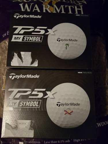 TaylorMade 2024 TP5X My Symbol Golf Balls - 2 Dozen New In Box!! Bacon ...