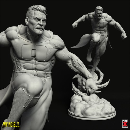 Unpainted 1/43 1/64 1/87 Invincible Markus Scene Miniature Figures Doll ...