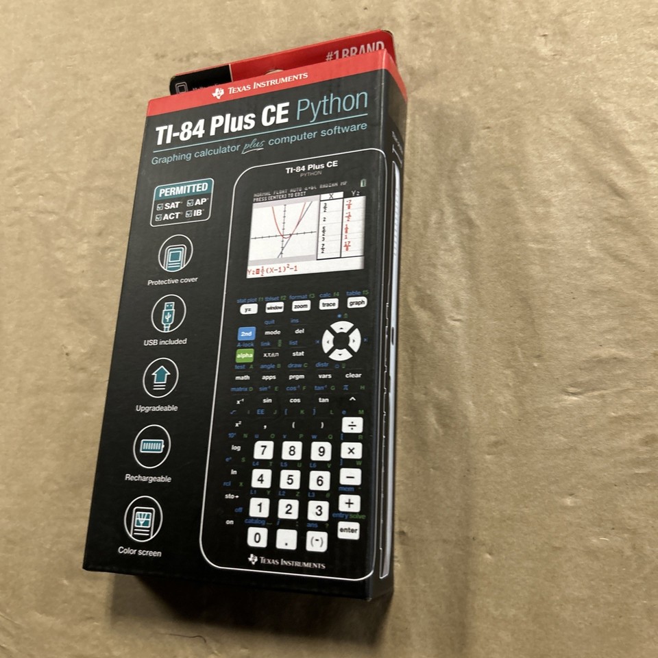 NEW Texas Instruments TI-84 Plus CE Python Graphing Calculator Plus Software | eBay