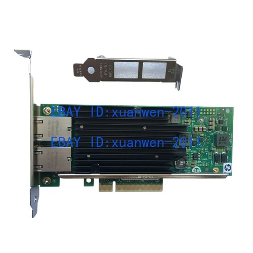 HP 561T Dual Port RJ-45 10GB NIC PCIe x8 Network Card 716589-001 717708 ...