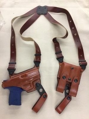 Leather Shoulder Holster SPRINGFIELD XD, FNP/FNS 9/40, S&W SD9/SD40 ...