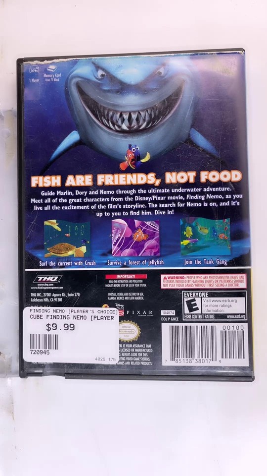 Finding Nemo Player's Choice (Nintendo GameCube, 2004) - CIB | eBay