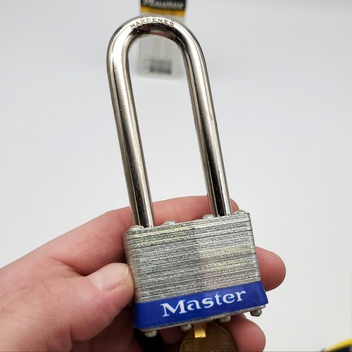 Master Lock Padlock No 1. 2-7/8" L x 0.3" D Shackle Special Use Vintage ...