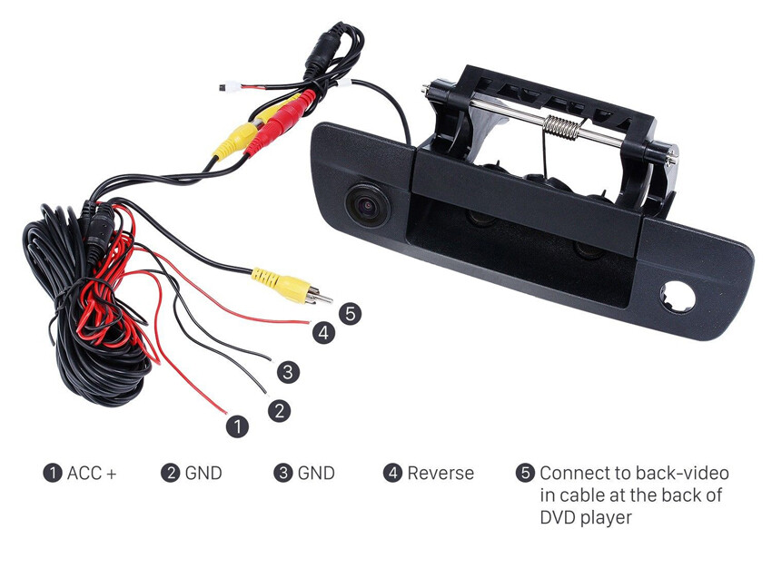 Tailgate Rear View Backup Camera & Mirror Monitor for Dodge Ram 1500 ...