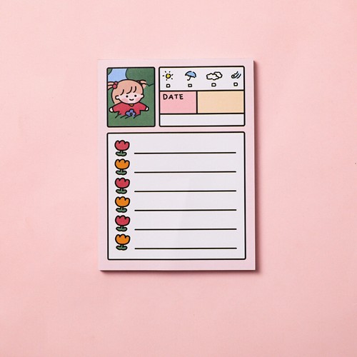 Kawaii Cartoon Memo pads Notes Notebook 50 pages per pack cute cartoon ...