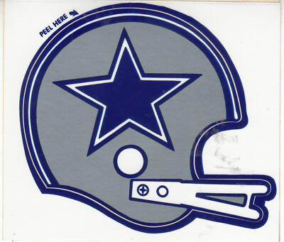 Vintage 1970s DALLAS COWBOYS Football Helmet Sticker / Decal | eBay