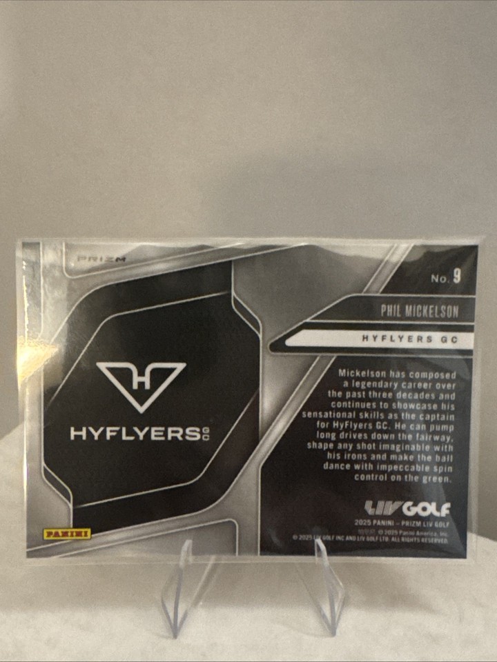 2025 Prizm LIV Orange Pulsar Prizm LIV Logos Phil Mickelson #9 | eBay