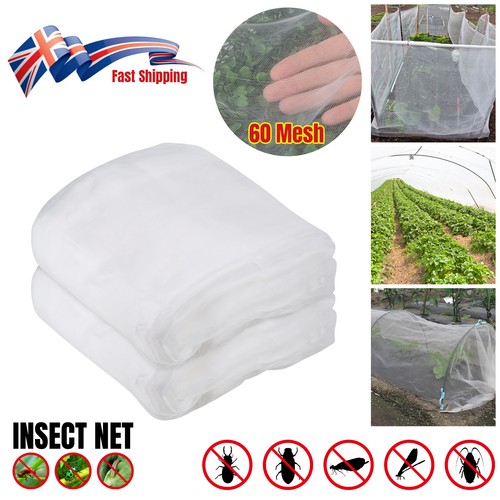 5-10m Garden Insect Mesh Netting Ultra Fine Bird Net Vegetables Crop ...