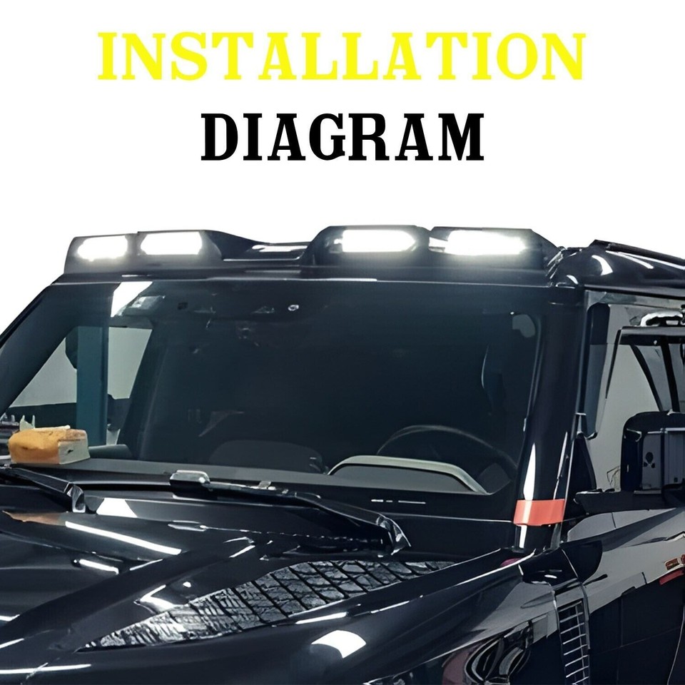 Roof Top Light Bar fits for Land Rover Defender 110 90 130 2020-2024 ...
