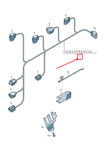 NEW AUDI Q8 4MN GEARBOX WIRING HARNESS 4M0971769Q NO IMPORT DUTIES TO ...
