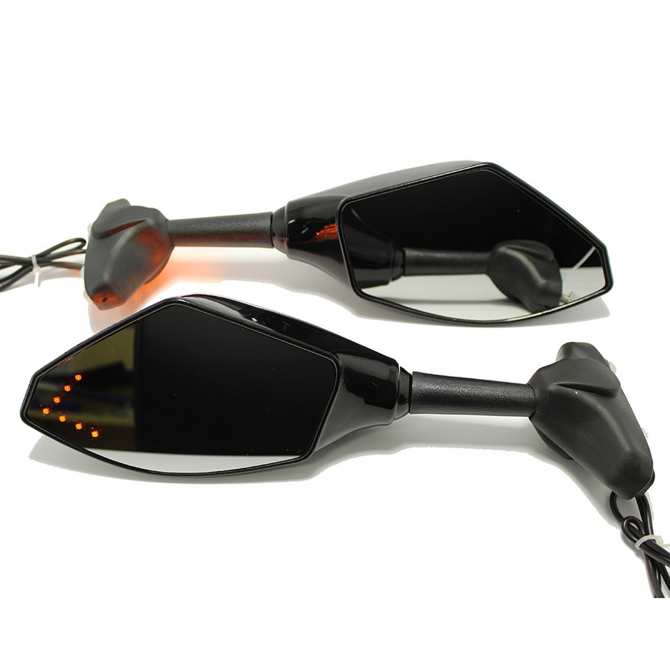 2x Sport Mirrors Rearview w/ LED Turn Signal For Suzuki 2003-2008 ...