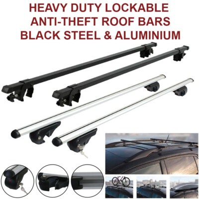 Aluminium & Black Steel Heavy Duty Lockable Anti-Theft Roof Rack ...