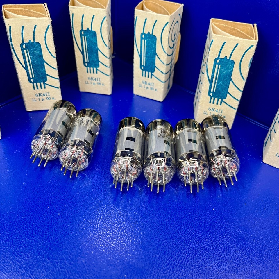 6K4P tubes 6pcs (~EF93 /~6BA6 / W727) Vacuum tube HF PENTODE VALVES ...