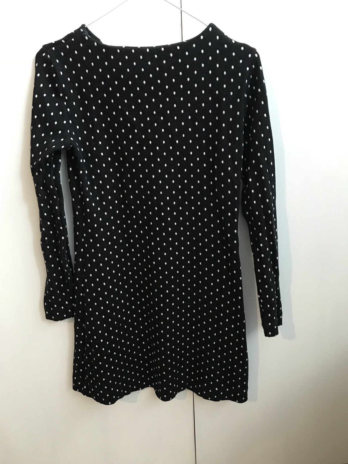& Other Stories Polka dot Black White dress. Spotty print.34/8. | eBay