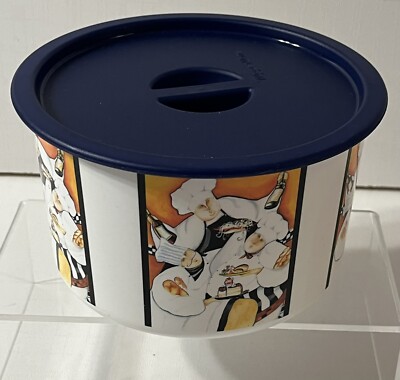Tupperware FAT CHEF Jennifer Garant One Touch Canister 2709A Sizer ...