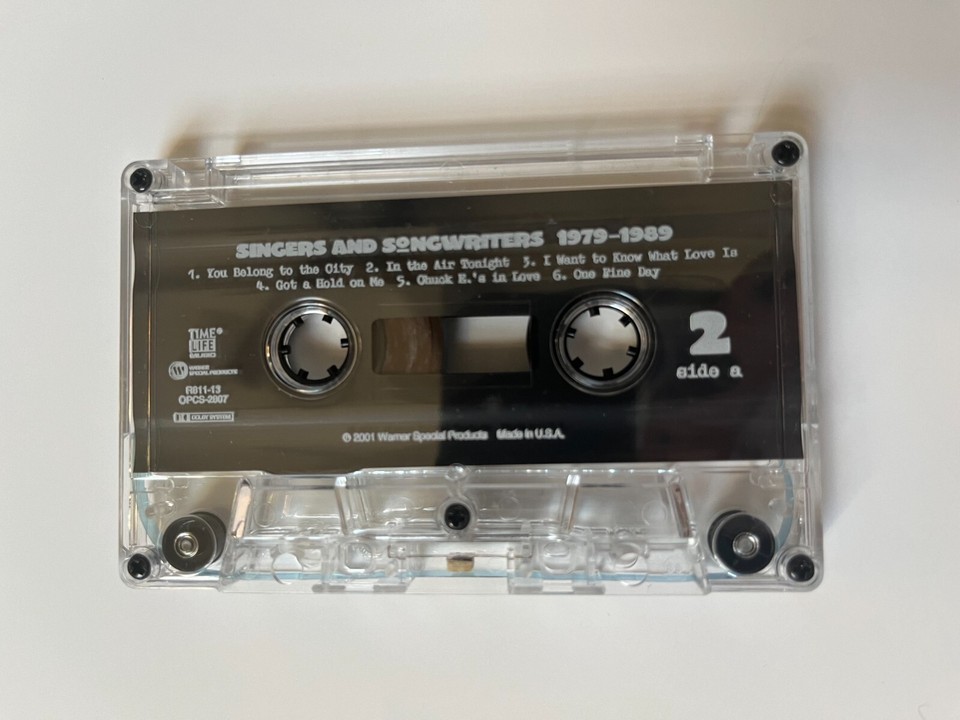 Singers & Songwriters Early 1979-1989 Cassette Tape - Tape #2 Time Life ...
