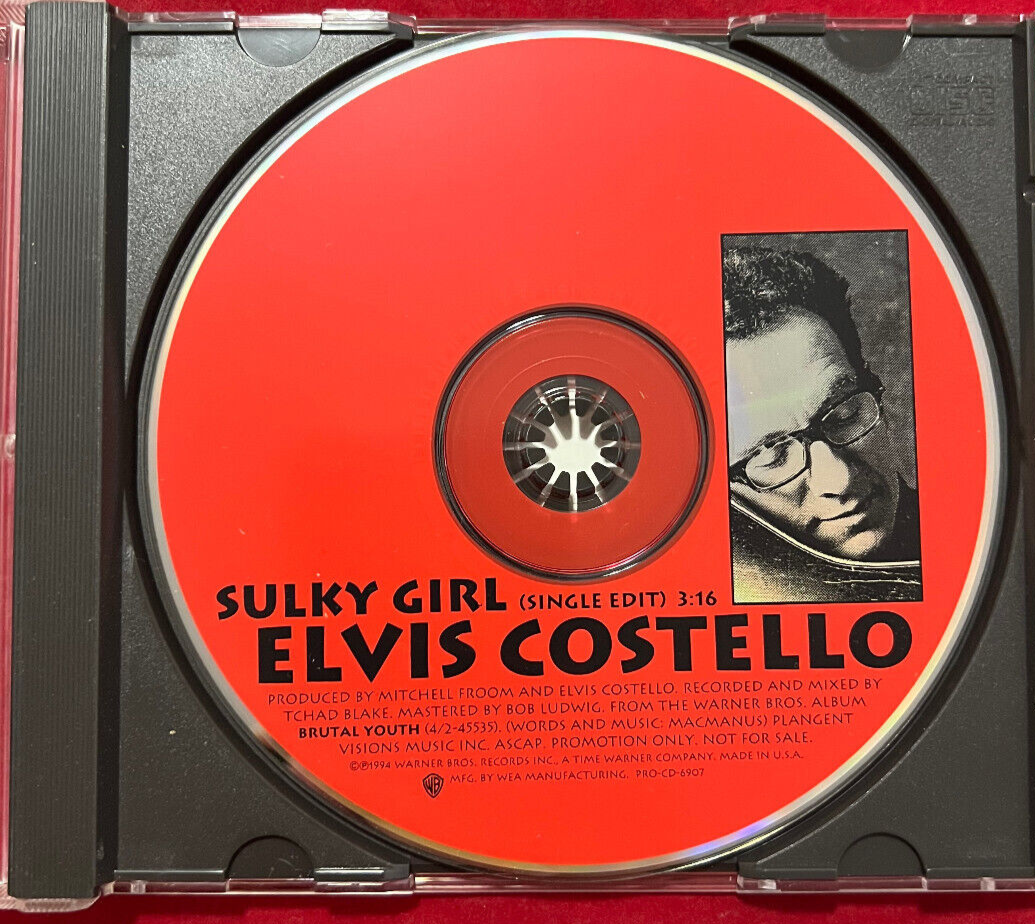 Elvis Costello Sulky Girl CD Single Promo 1994 PRO-CD-6907 | eBay
