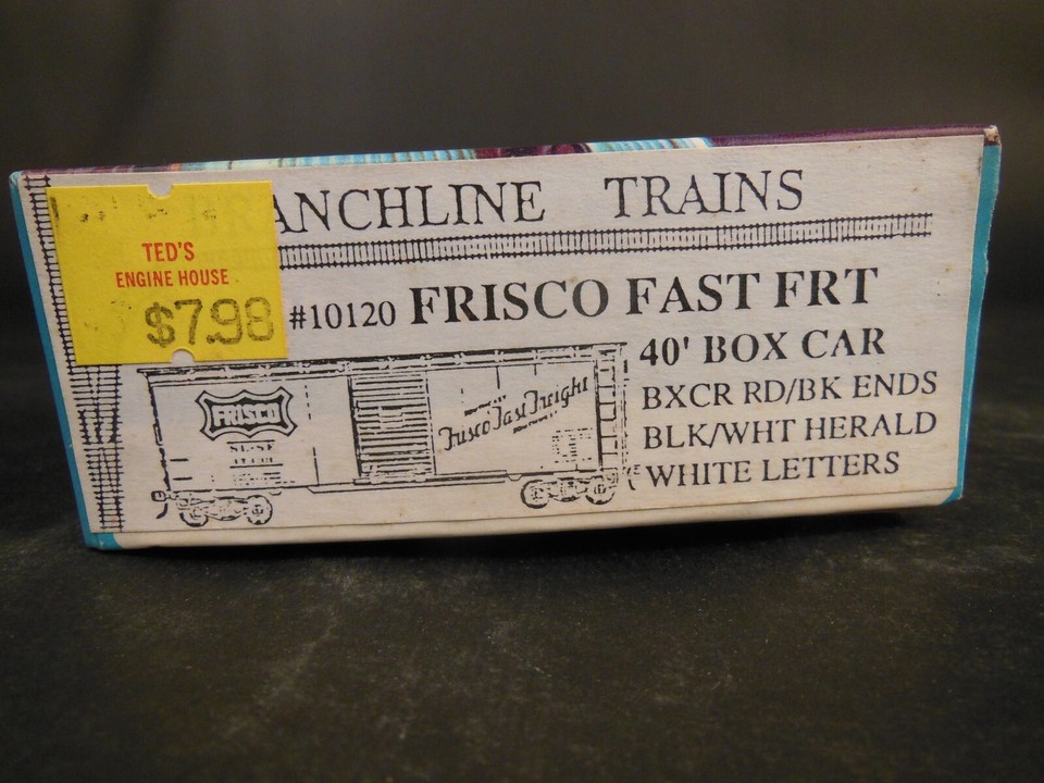 HO SCALE ATHEARN/BRANCHLINE FRISCO FAST FREIGHT 40' BOX CAR KIT CUSTOM ...