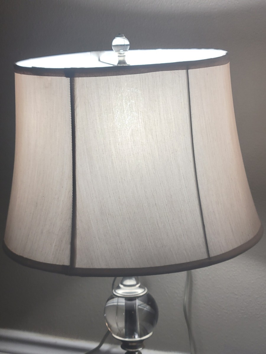 Restoration Hardware Crystal Ball Urn Lamp