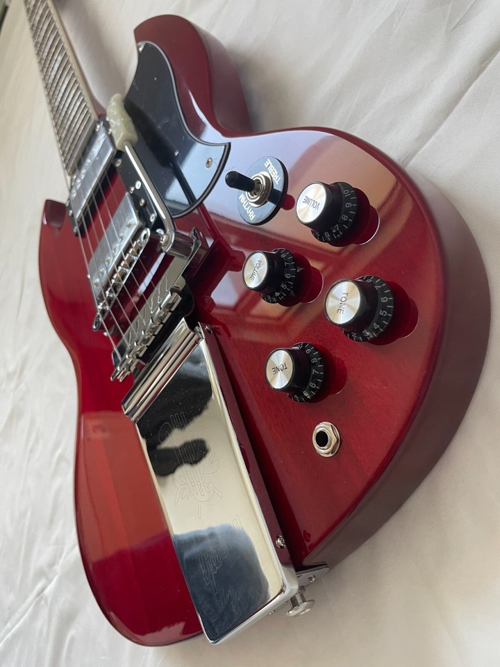 Custom SG Model G400 Wine Red Electric Guitar Vibrato System 2 Pickups ...