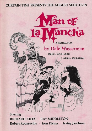 Richard Kiley "MAN OF LA MANCHA" Joan Diener / Mitch Leigh 1966 Book ...