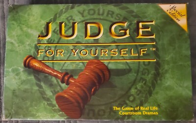 VTG Judge For Yourself Board Game Real Life Courtroom Drama Pressman ...