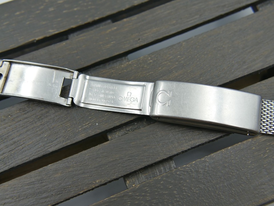 BRACELET mesh milanese ref. 1120/116 Nº27 OMEGA chronostop stainless ...