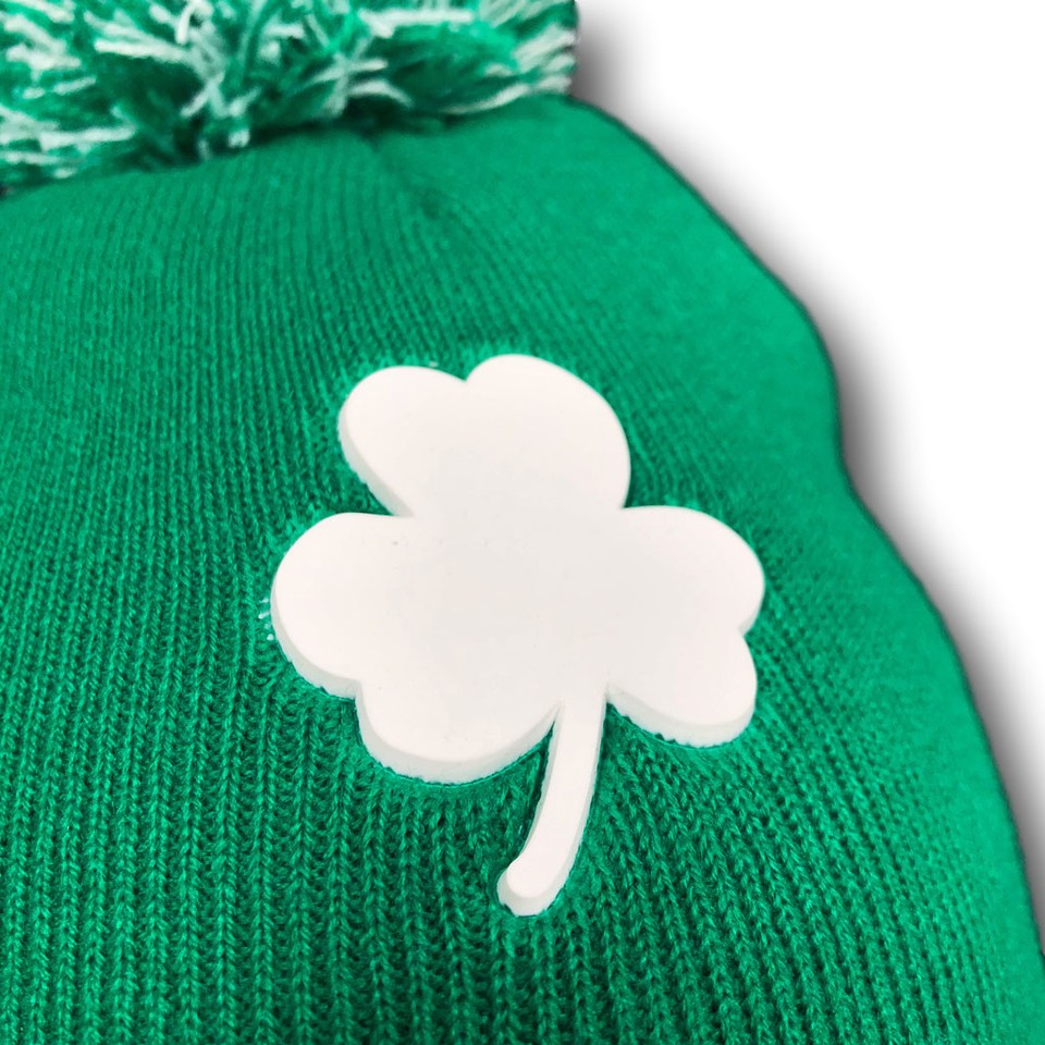 St Patrick's Day Ireland Rugby Hat Knitted Winter Ski Beanie With ...